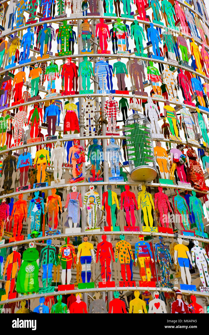 Bunte menschliche Figuren Stockfotografie - Alamy
