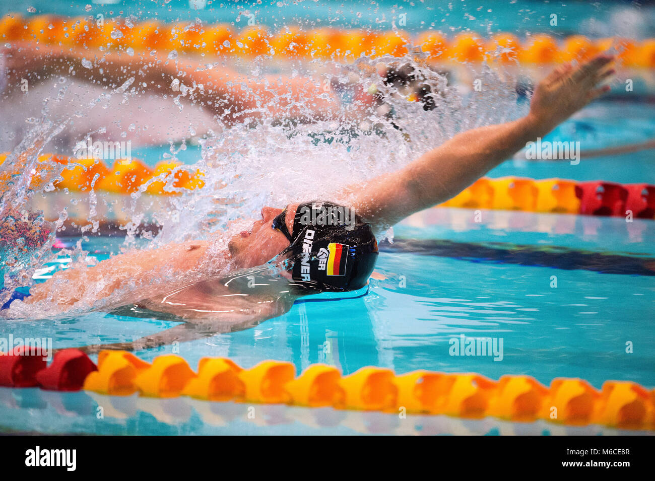 Christian Diener im Finale der 100 Meter der Männer Rückschlag bei Tag ...