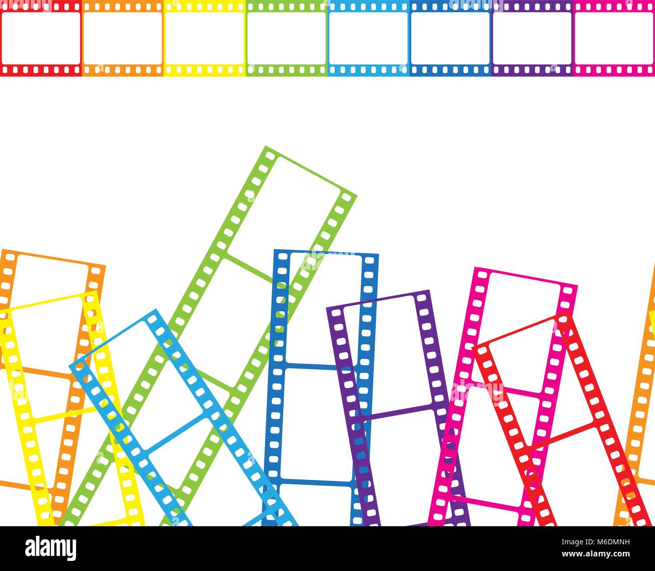 Zusammenfassung Hintergrund mit einem Filmstreifen. Vector Illustration ...