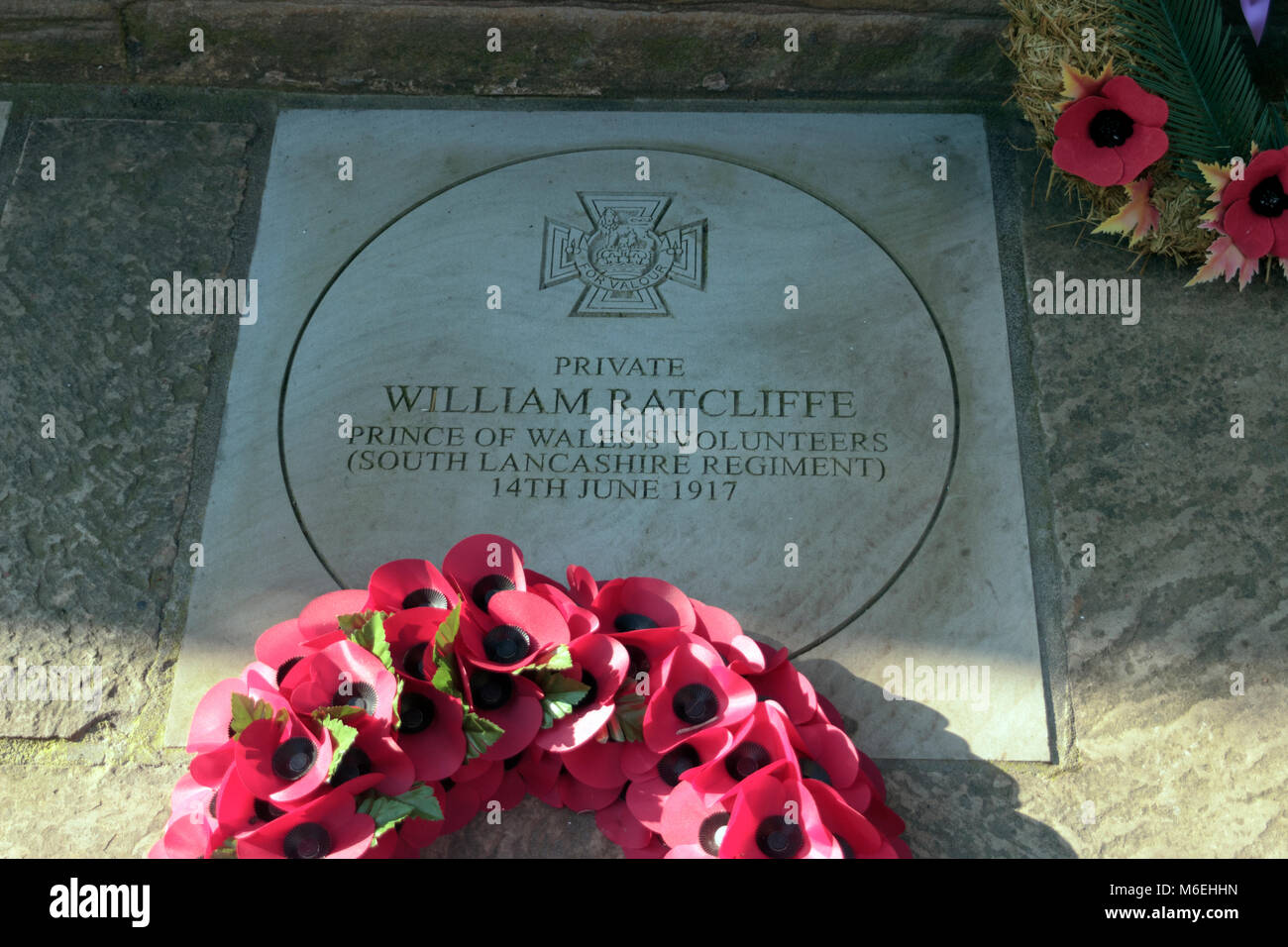 Victoria Cross Centenary Memorial für Private William Ratcliffe ...