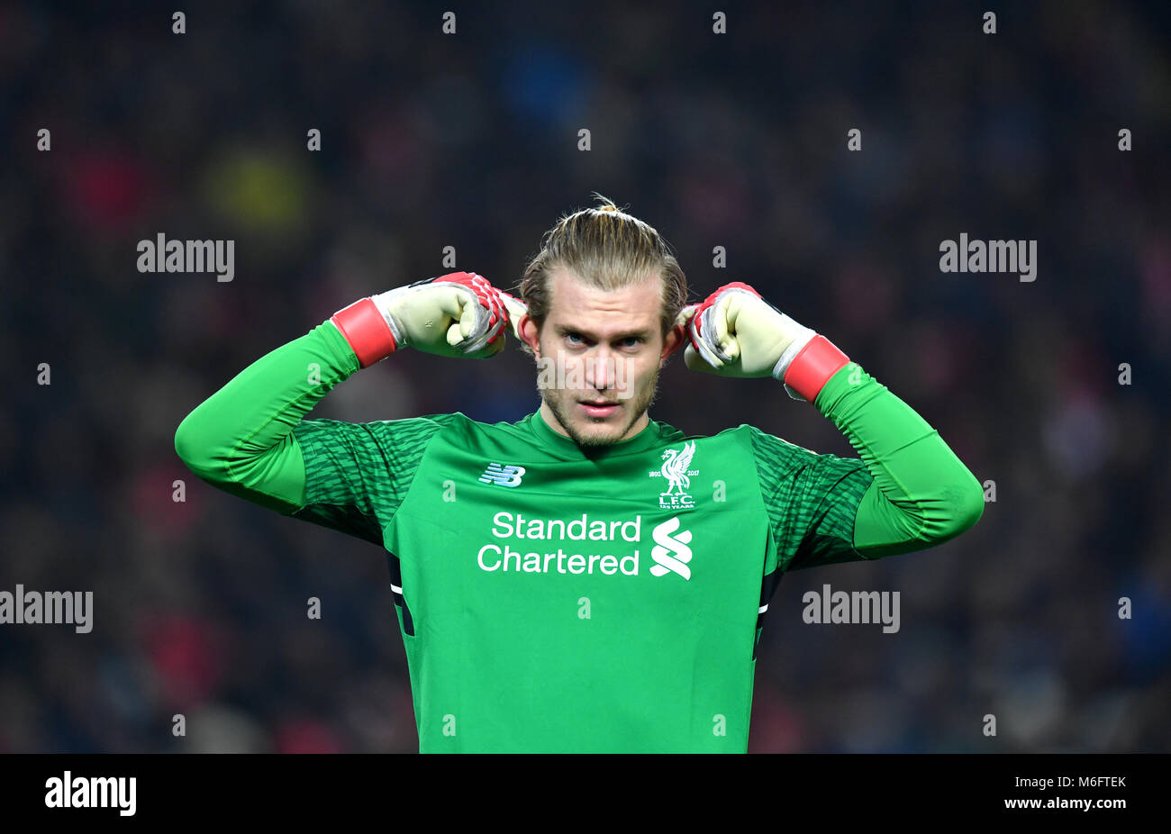 Liverpool Goalkeeper Loris Karius During Stockfotos und -bilder Kaufen ...