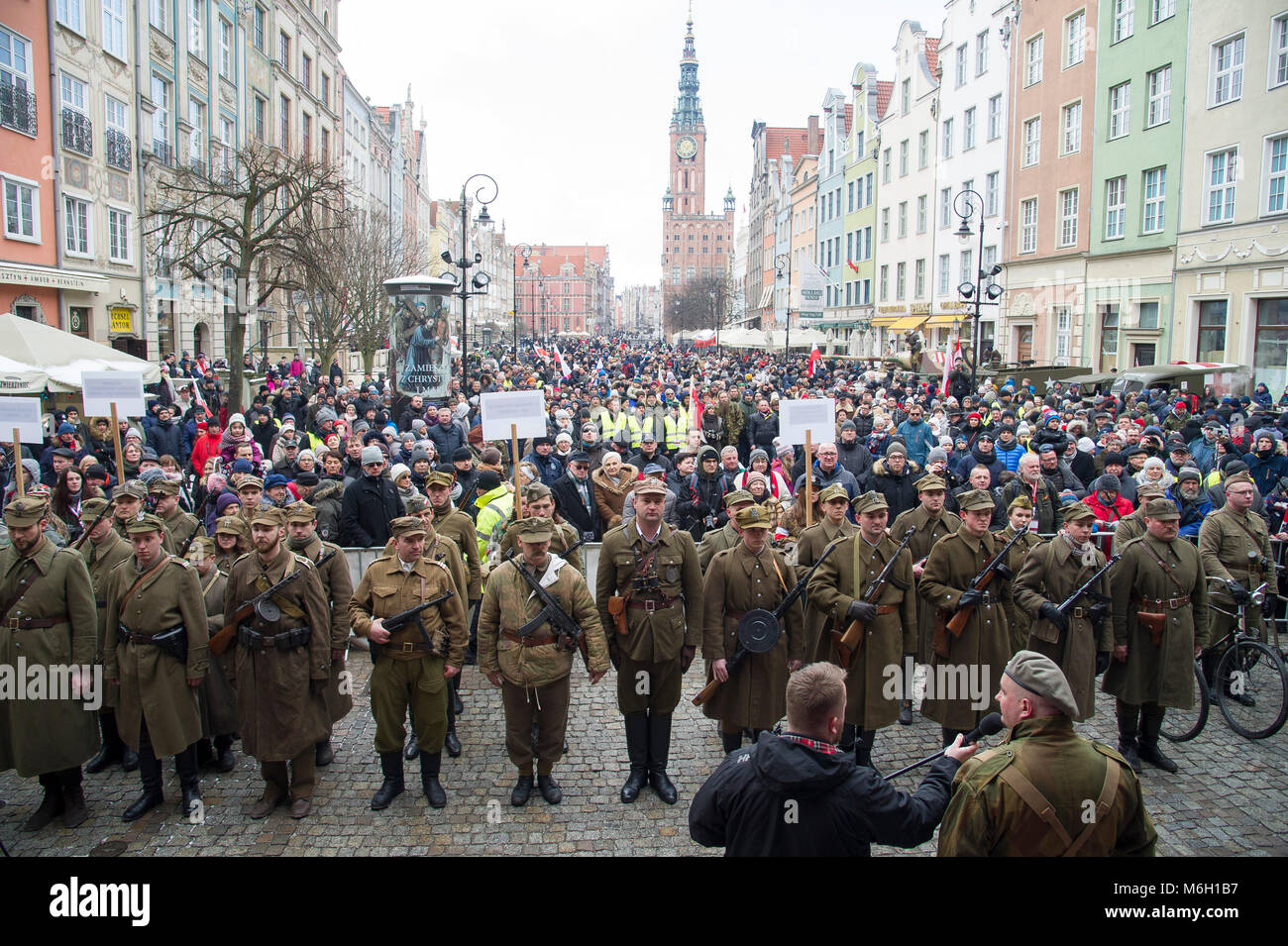National defilade of the memory of cursed soldiers -Fotos und ...