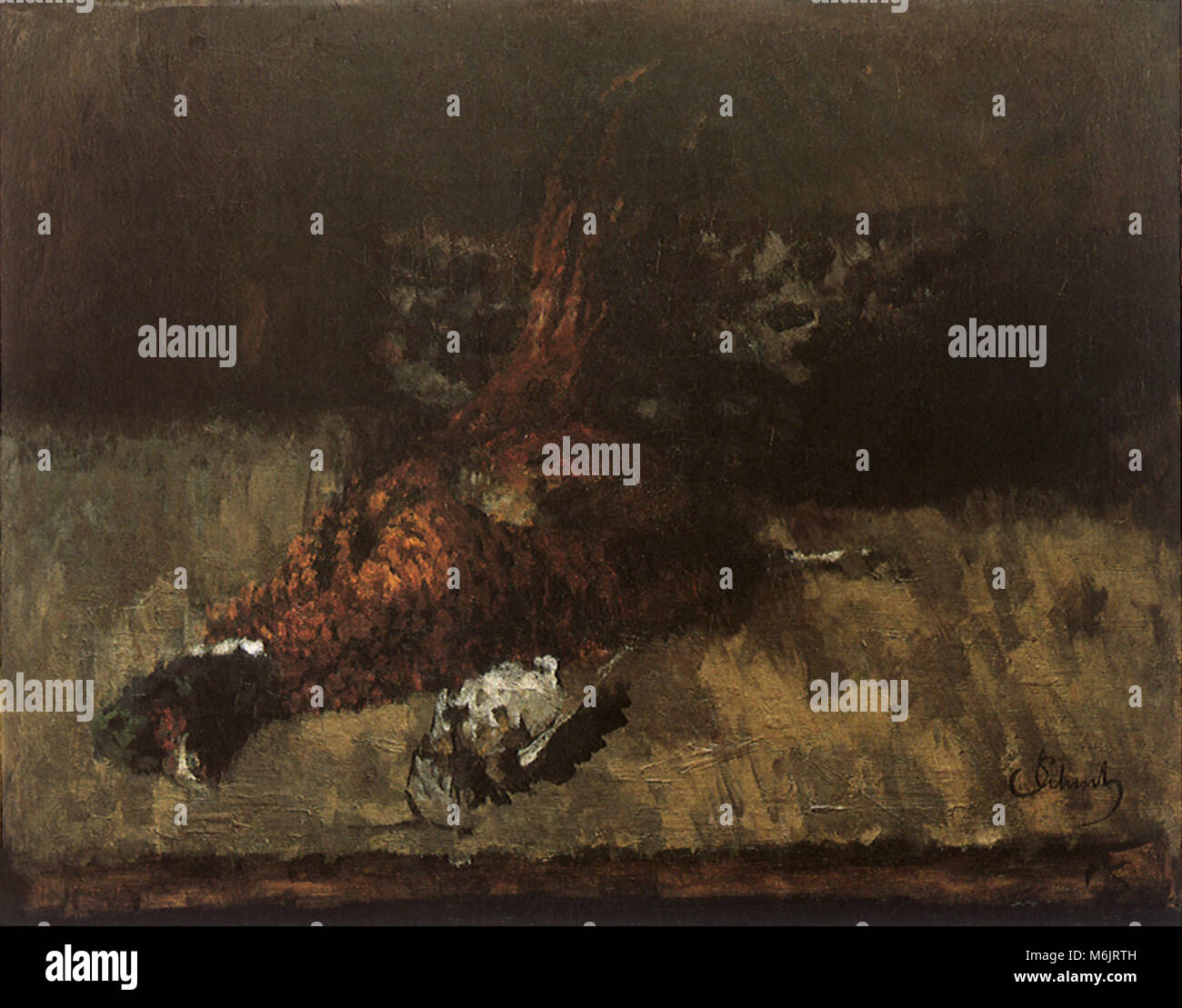 Rebhuhn, Soor und Korb, Schuch, Carl, 1885 Stockfotografie - Alamy
