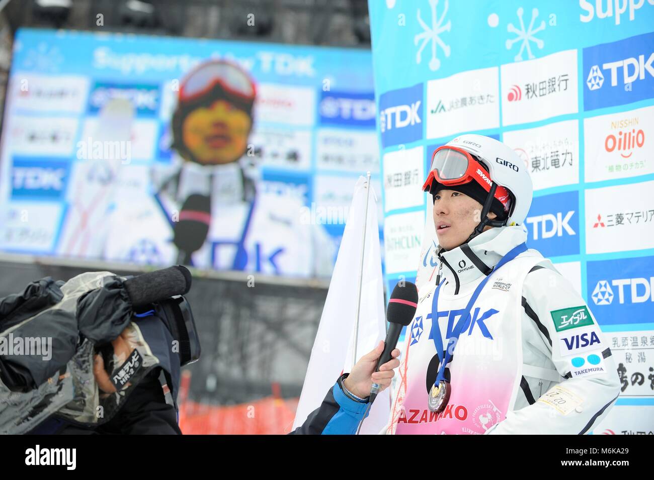 Tazawako, Akita, Japan. 3 Mär, 2018. Ikuma Horishima (JPN) Freestyle ...