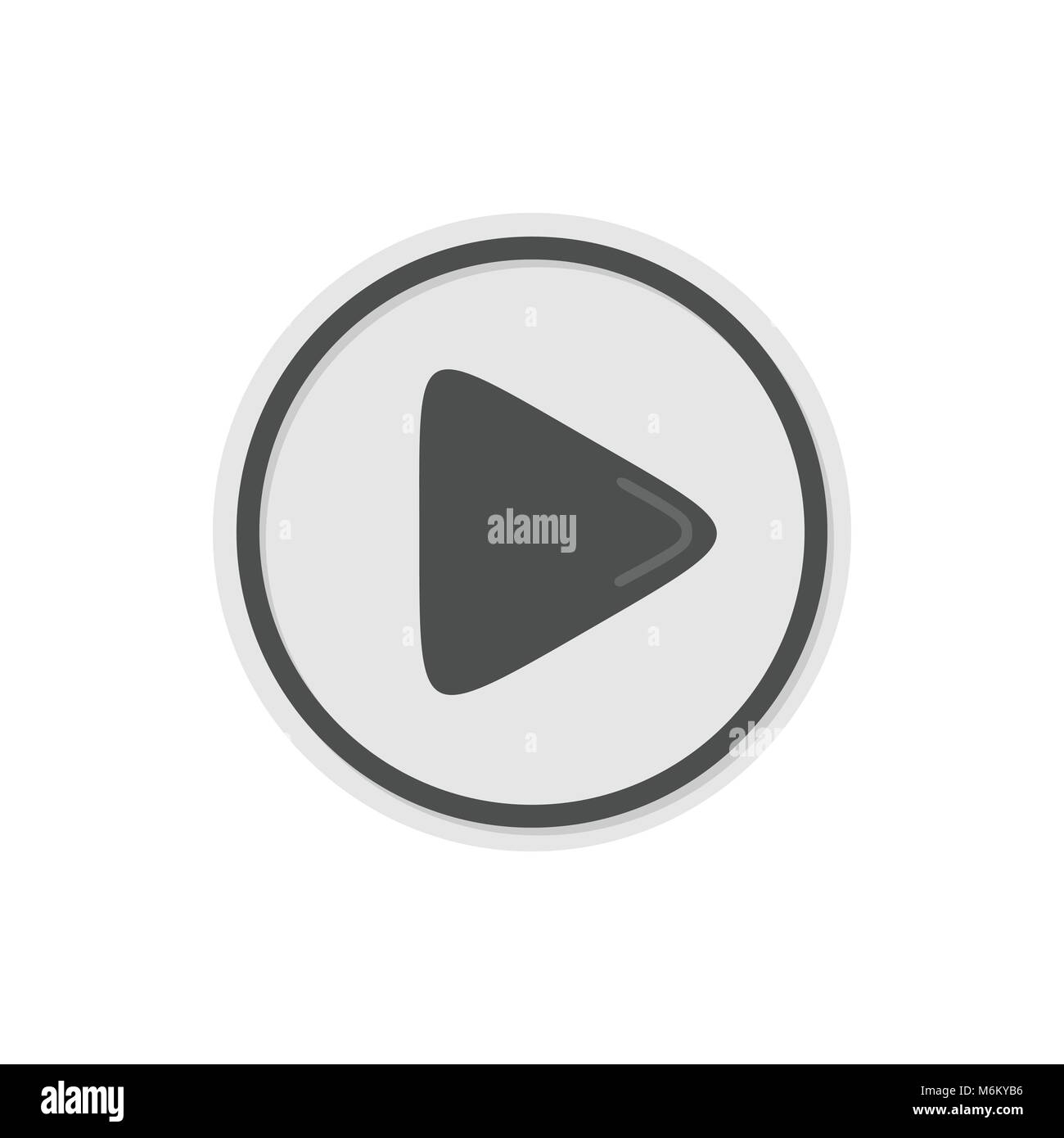 Play-Taste einfach Symbol weiß Vektor Symbol Grafik Logo Design Stock ...