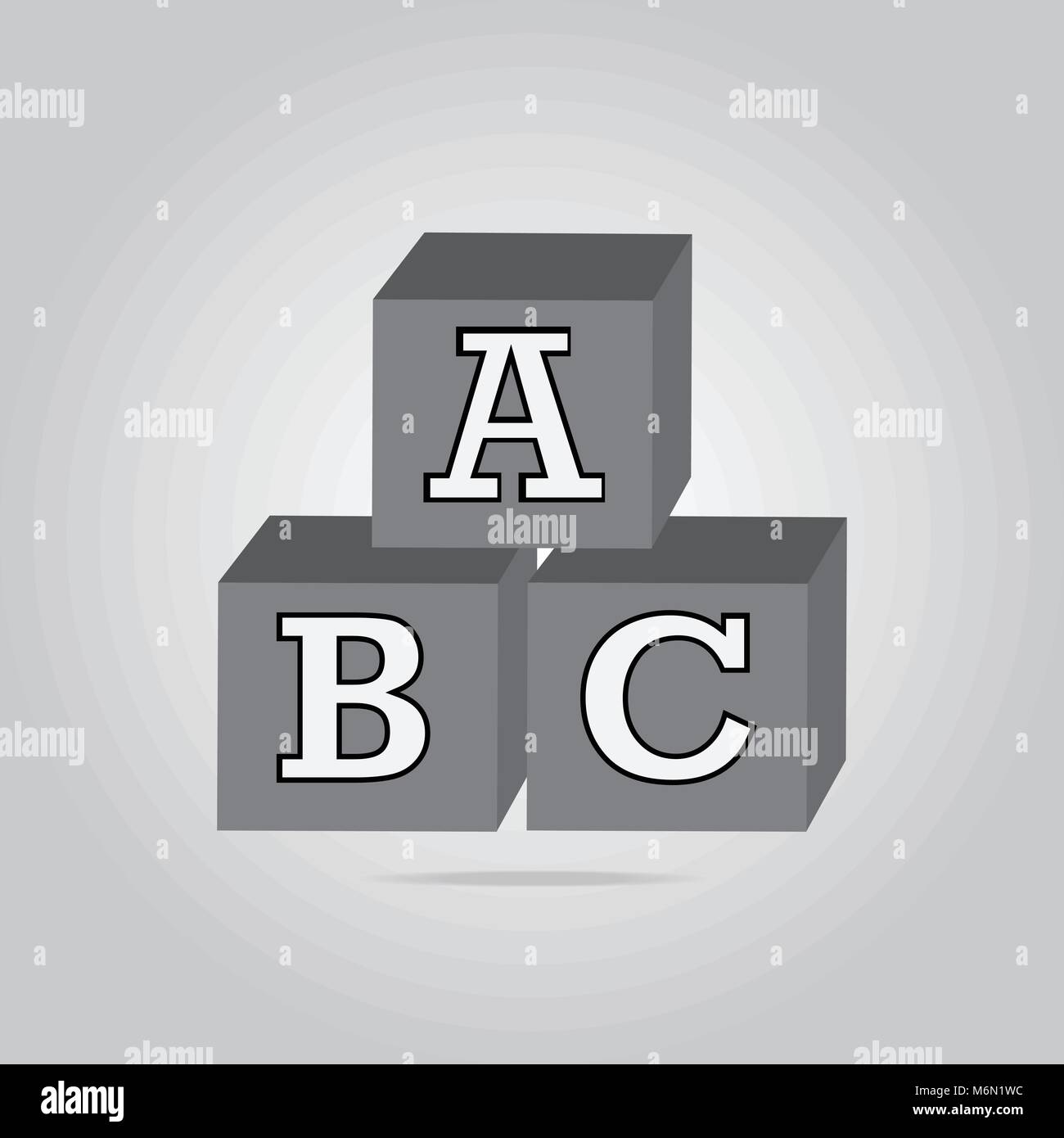 ABC Baustein Symbol, Würfel Alphabet Zeichen Stock-Vektorgrafik - Alamy ABC Baustein Symbol, Würfel Alphabet Zeichen Stock-Vektorgrafik - Alamy