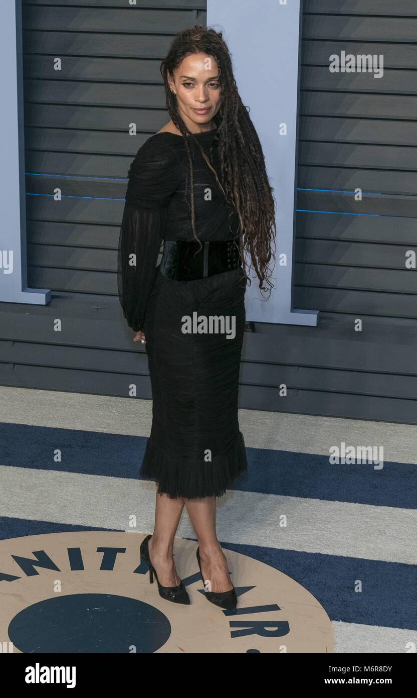 Lisa Bonet besucht die Vanity Fair Oscar Party im Wallis Annenberg ...