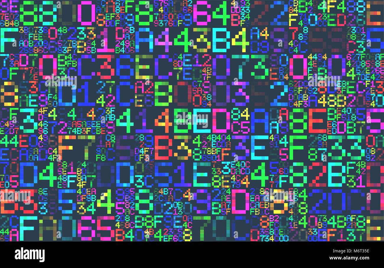 Technology concept hex code digital background -Fotos und -Bildmaterial ...