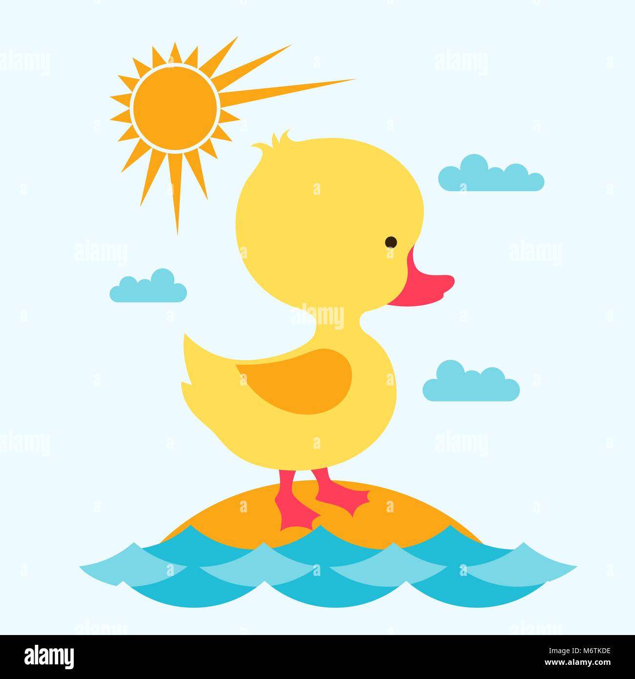 Cute duck toy icon vector -Fotos und -Bildmaterial in hoher Auflösung – Alamy