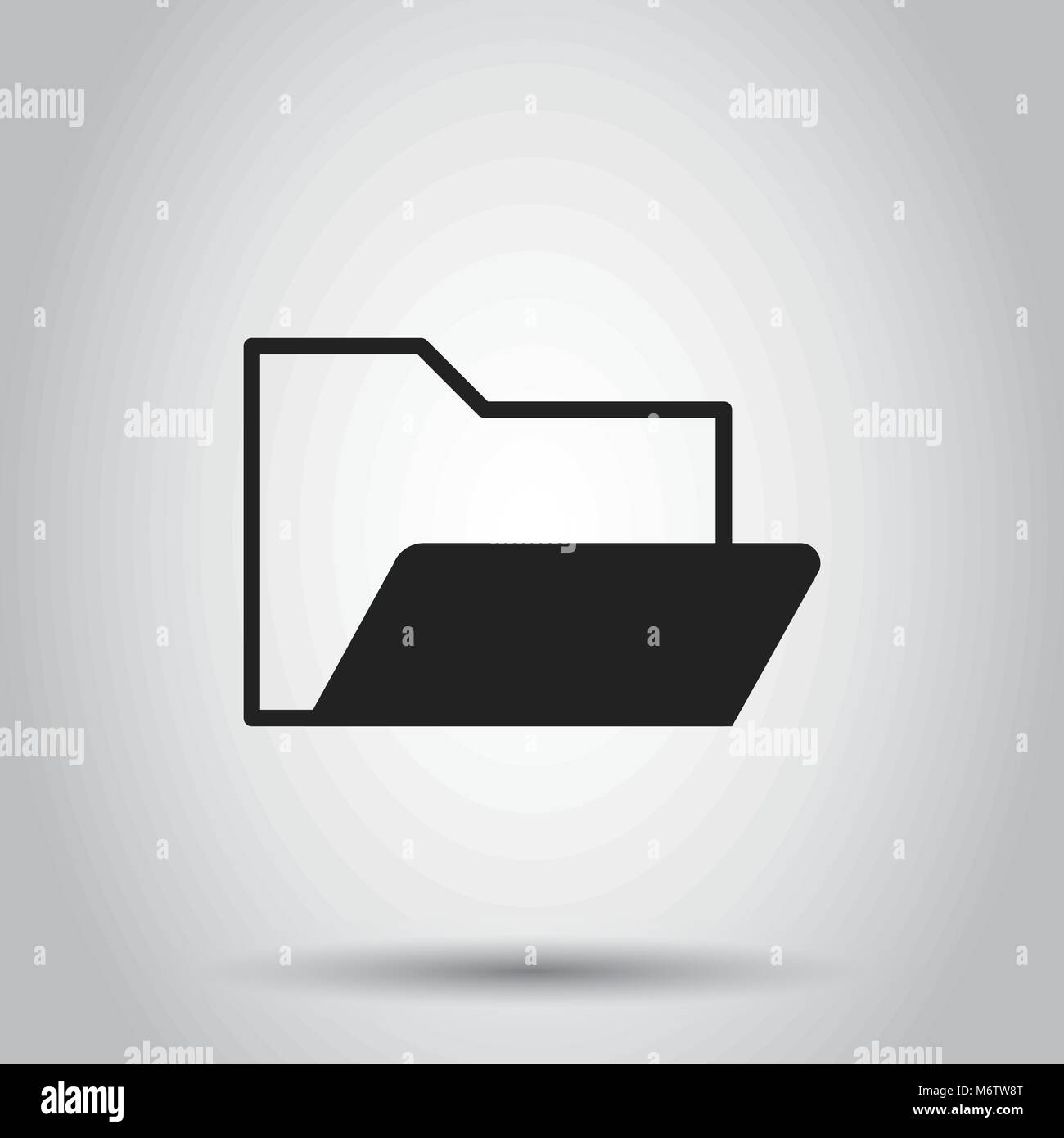 Ordner Dokument flachbild Vektor icon. Archivieren von Daten Datei ...