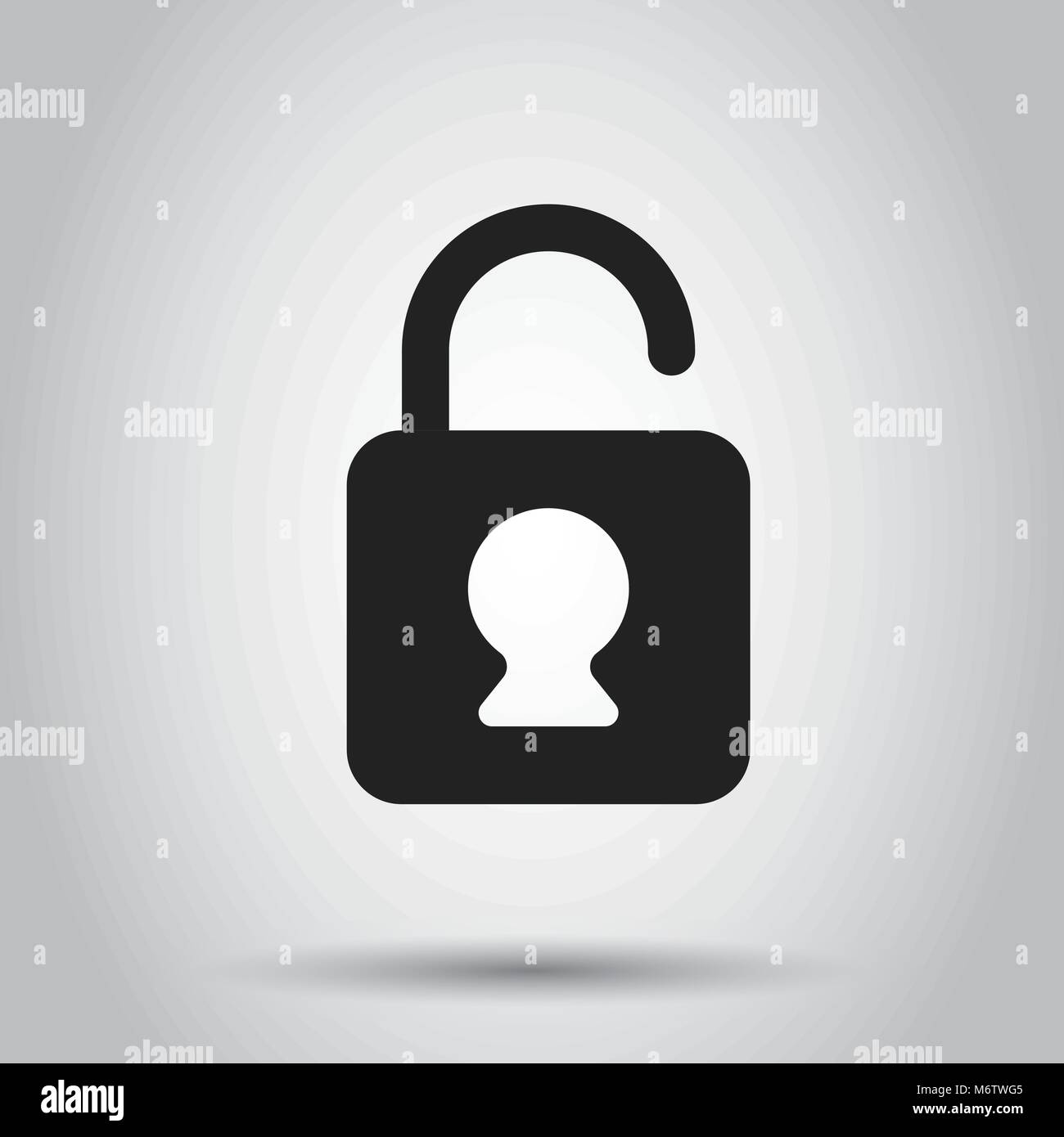 Lock zeichen Vektor icon. Vorhängeschloss Schließfach Abbildung ...