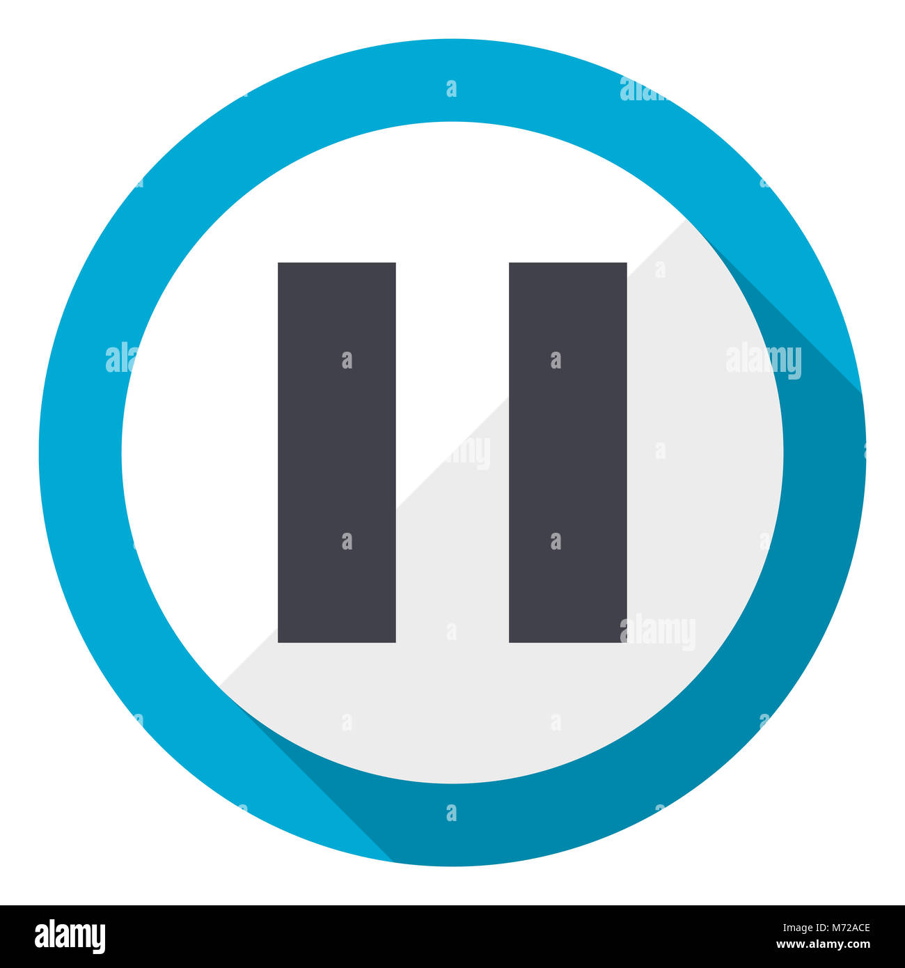 Black button blue pause sign -Fotos und -Bildmaterial in hoher ...