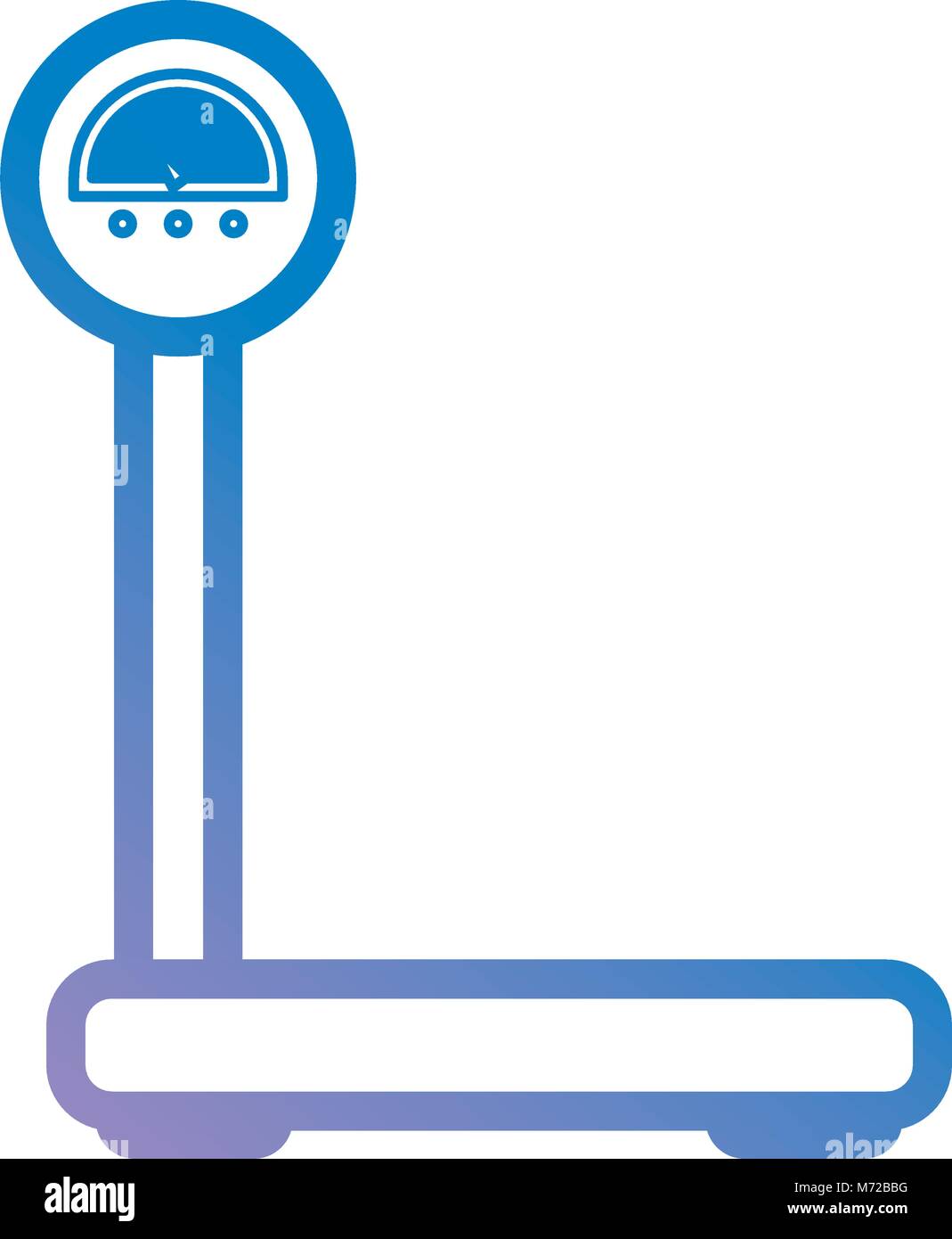 Maßstab Symbol auf weißem Hintergrund bunte Design Vector Illustration ...