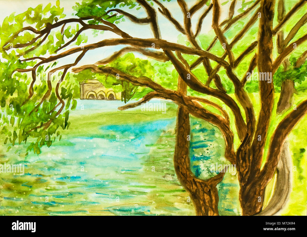 Weidenbäume gezeichnet -Fotos und -Bildmaterial in hoher Auflösung – Alamy