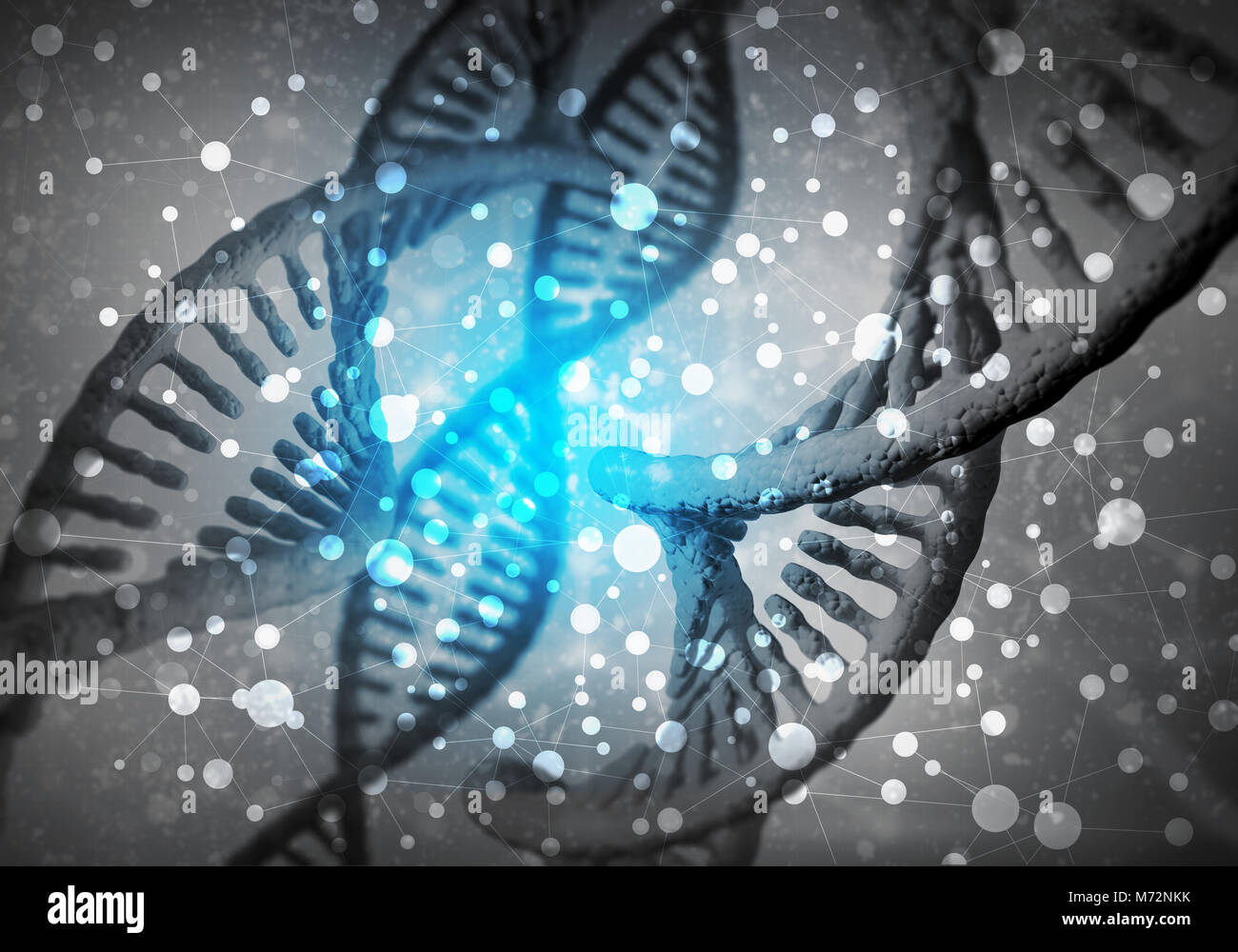 Hintergrundbild mit DNA-Molekül Forschung Konzept Stockfotografie - Alamy