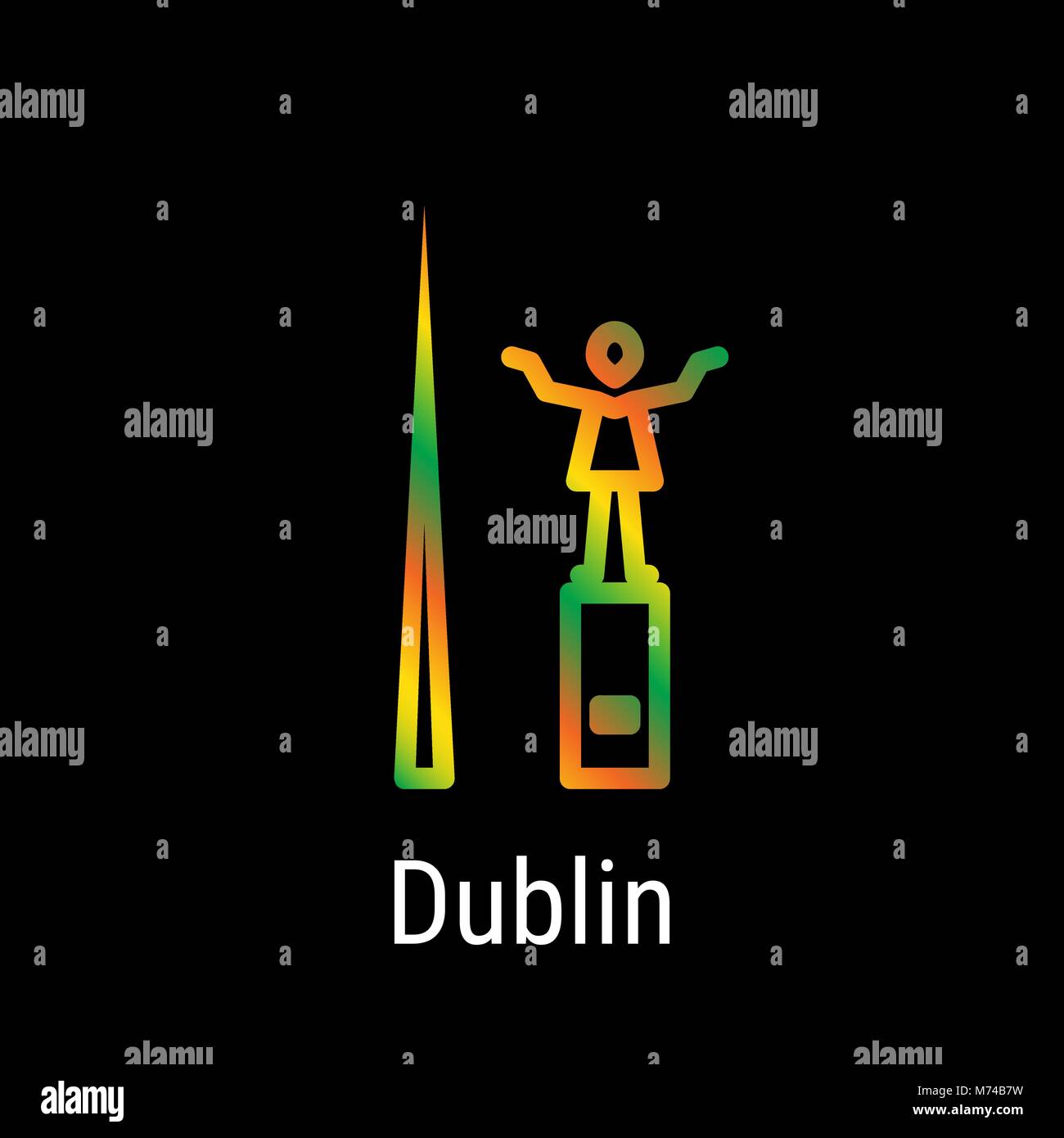 Dublin the spire Stock-Vektorgrafiken kaufen - Alamy