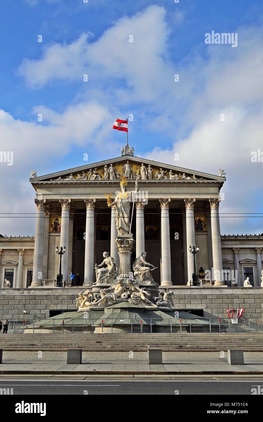 Parlament, Wien, Österreich Stockfotografie - Alamy