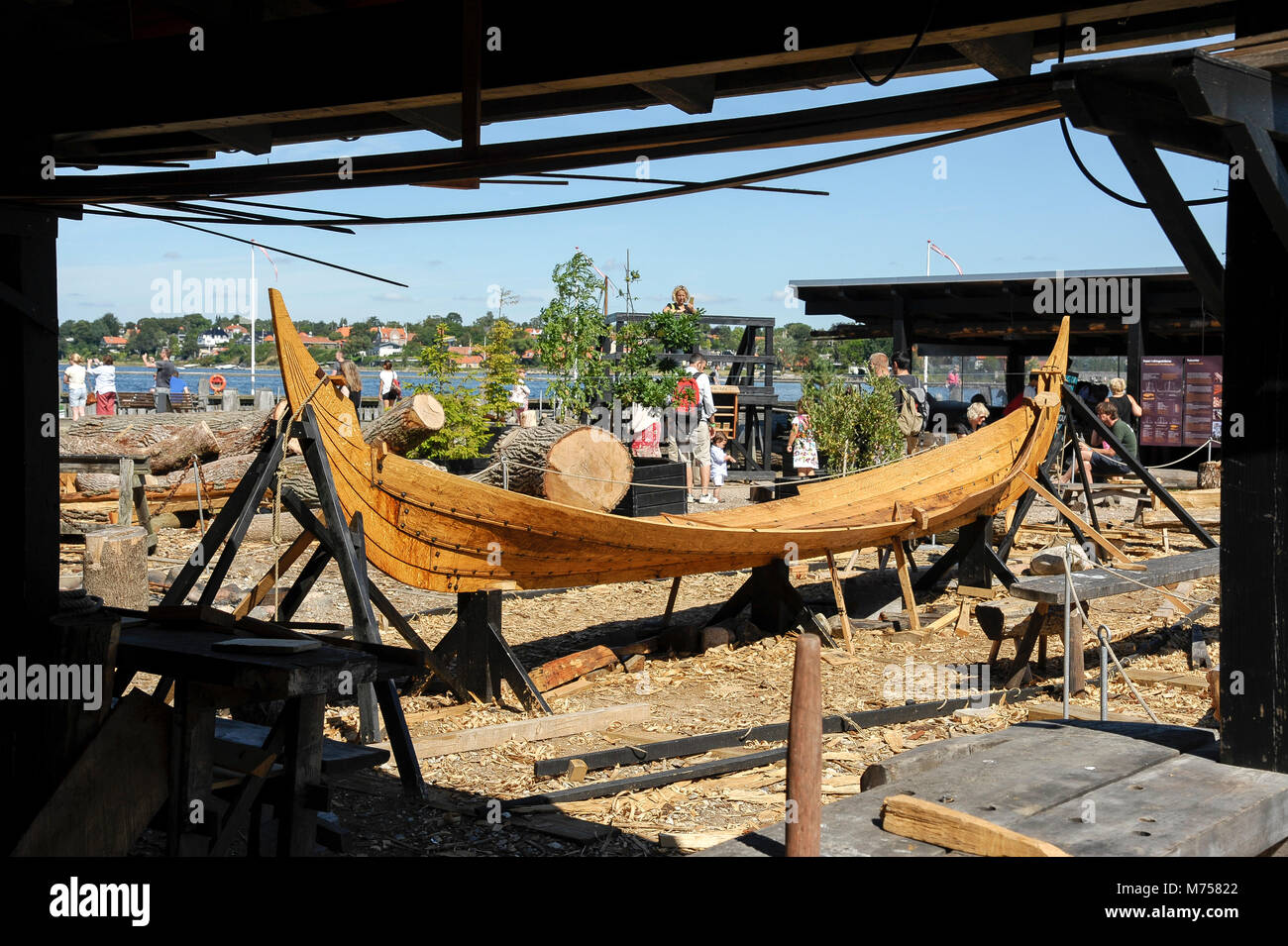 Full scale schiffbaren Rekonstruktionen der Wikinger Schiffe in die ...
