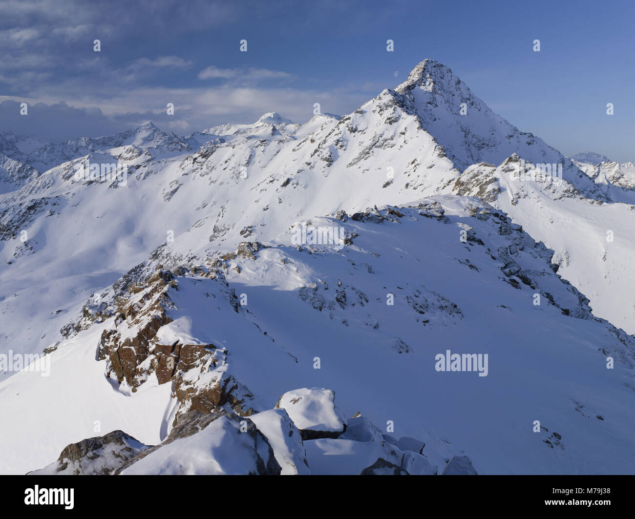 Wildspitze, Ötztaler Alpen, Tirol, Österreich Stockfotografie - Alamy
