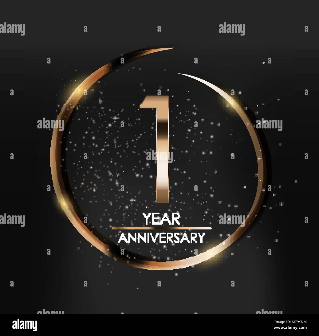 1 geburtstagslogo Stock-Vektorgrafiken kaufen - Alamy