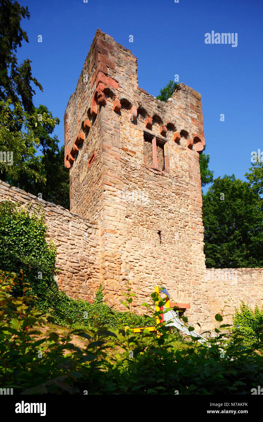 Wartturm oder Schenkenturm, Altstadt, Aschaffenburg, Unterfranken ...