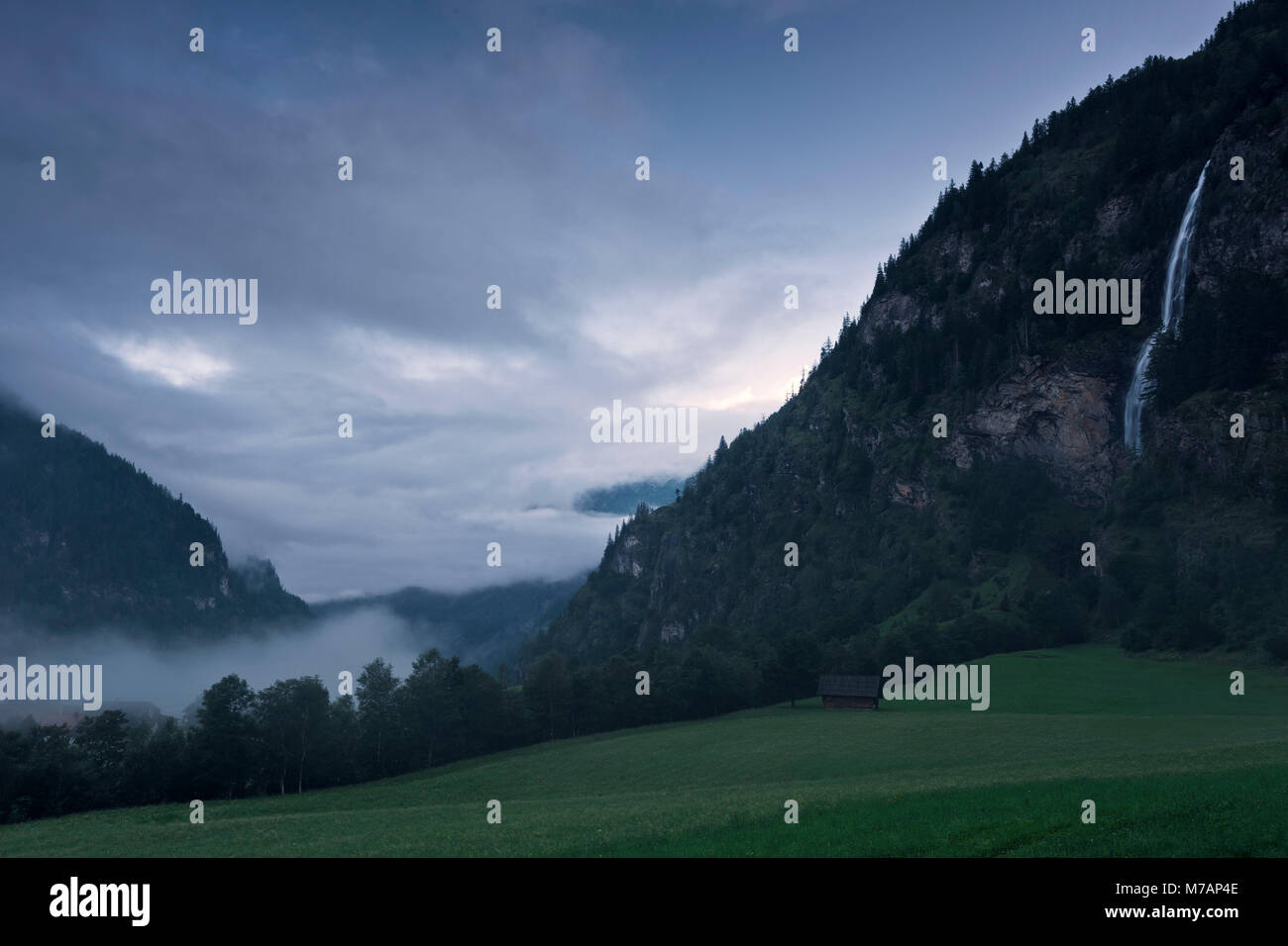 Fallbach Wasserfall im Maltatal, Kärnten, Österreich Stockfotografie ...