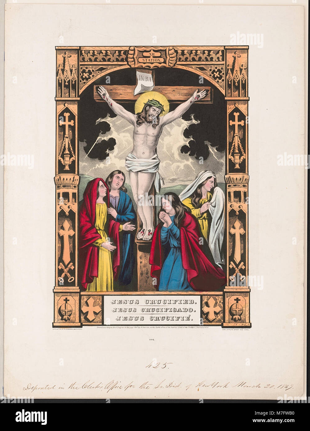 Jesus gekreuzigt - Jesus - Jesus crucificado crucifié LCCN 2002707664 Stockfotografie - Alamy