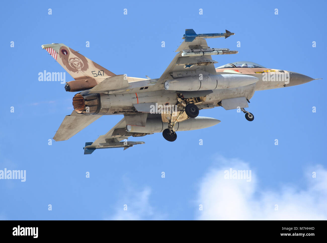 Israelische Luftwaffe F-16C Barak vom Ovda Air Base, Israel ...