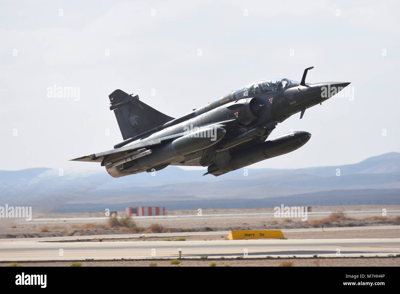 Französische Luftwaffe Mirage 2000D vom Ovda Air Base, Israel ...