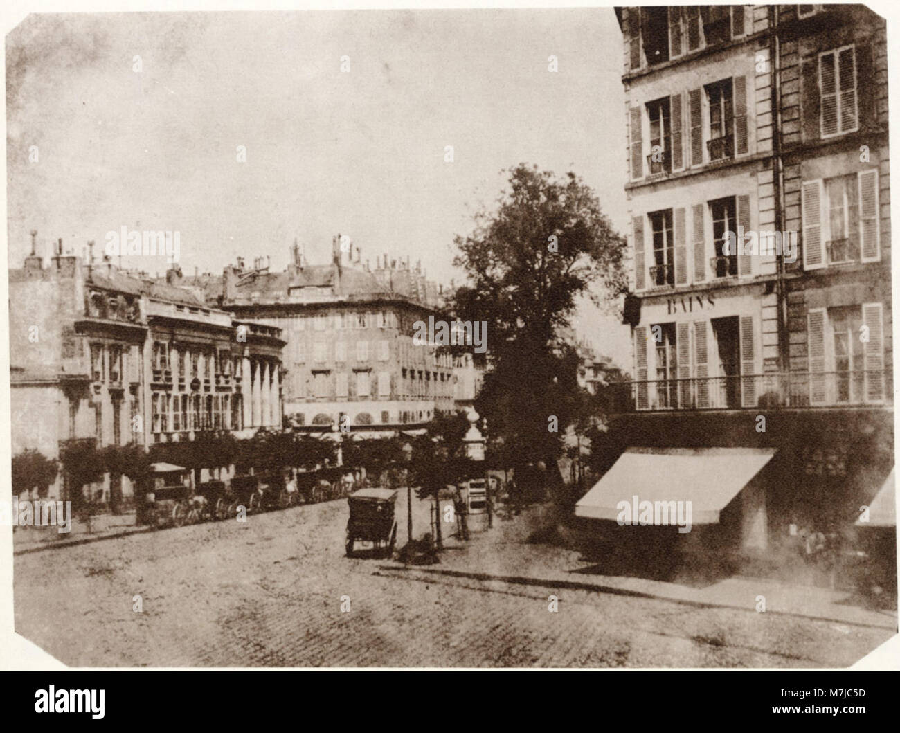 Ein Foto von William Henry Fox Talbot, das den Blick auf die Boulevards ...