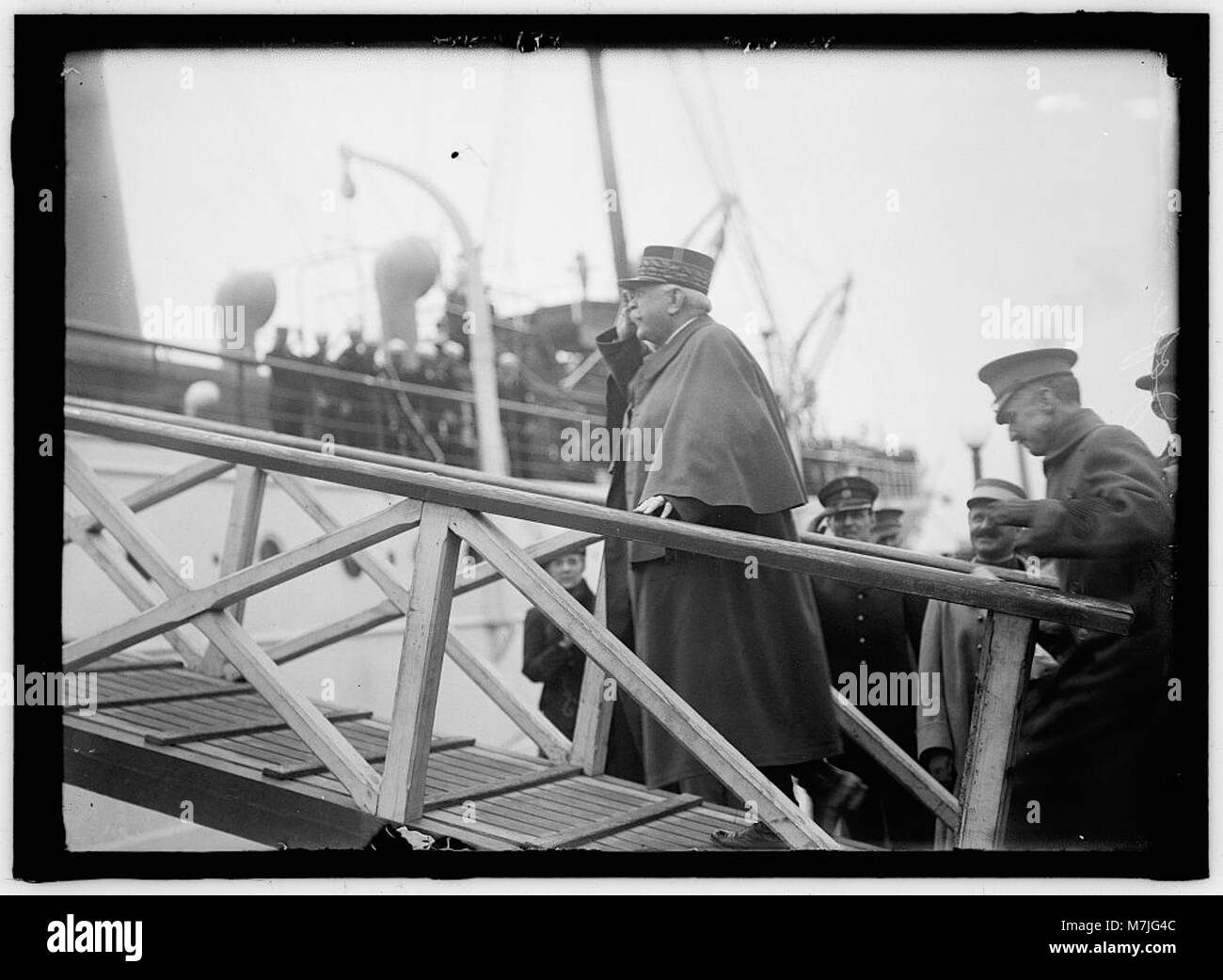 Ein historisches Bild der alliierten Kommission in den Vereinigten ...
