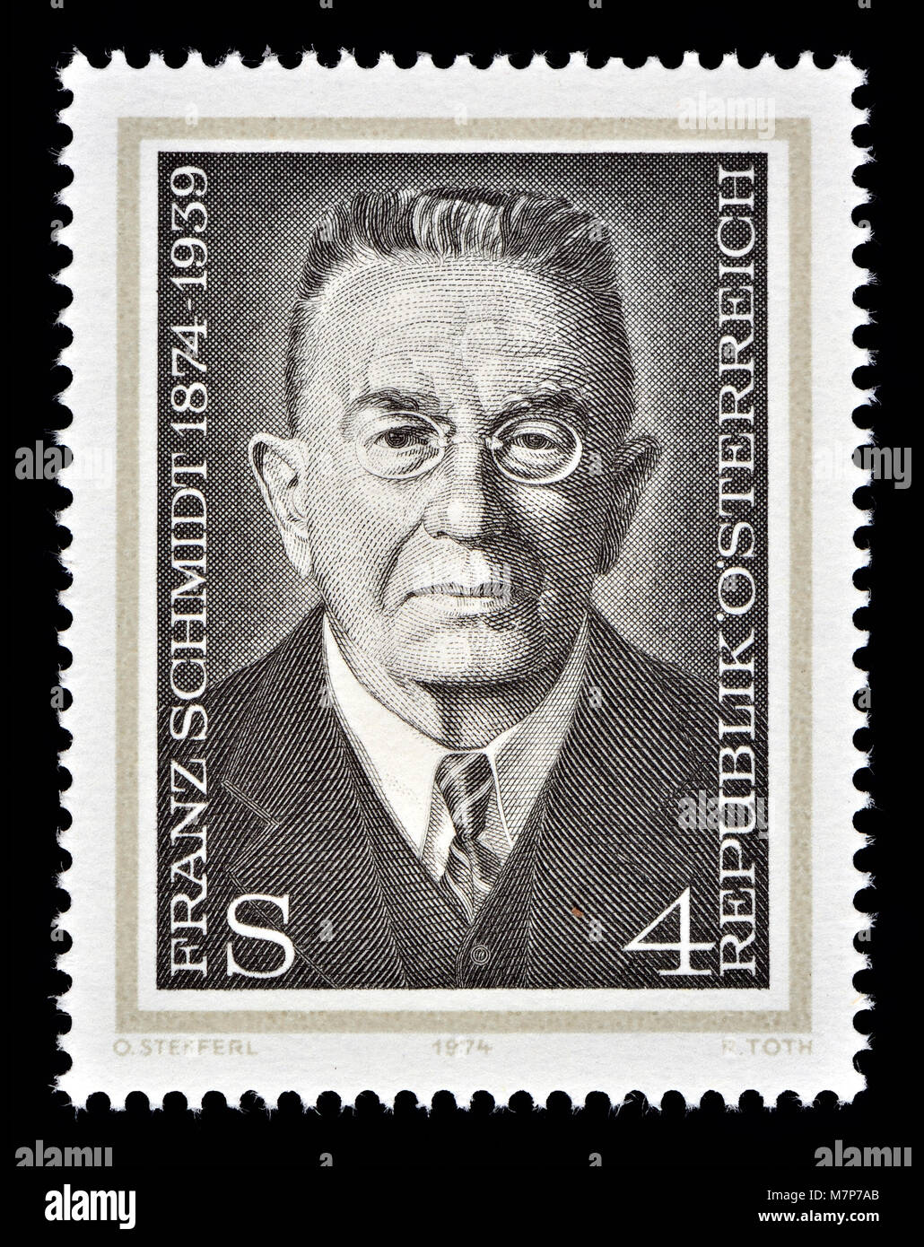 Österreichische Briefmarke (1974): Franz Schmidt (1874-1939 ...