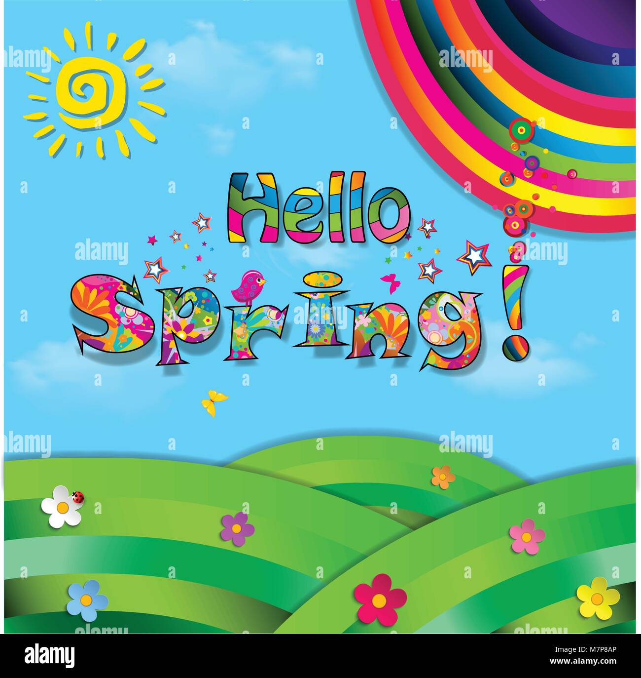 Regenbogen sonnengras illustration -Fotos und -Bildmaterial in hoher Auflösung – Alamy