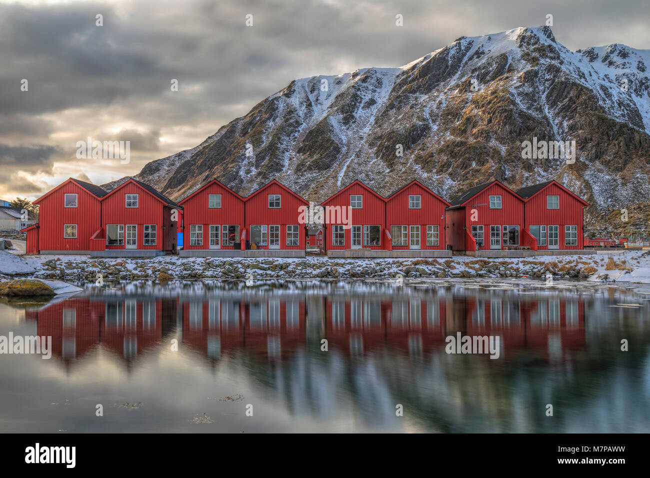 Ballstad, Leknes, Lofoten, Norwegen; Europa Stockfotografie - Alamy