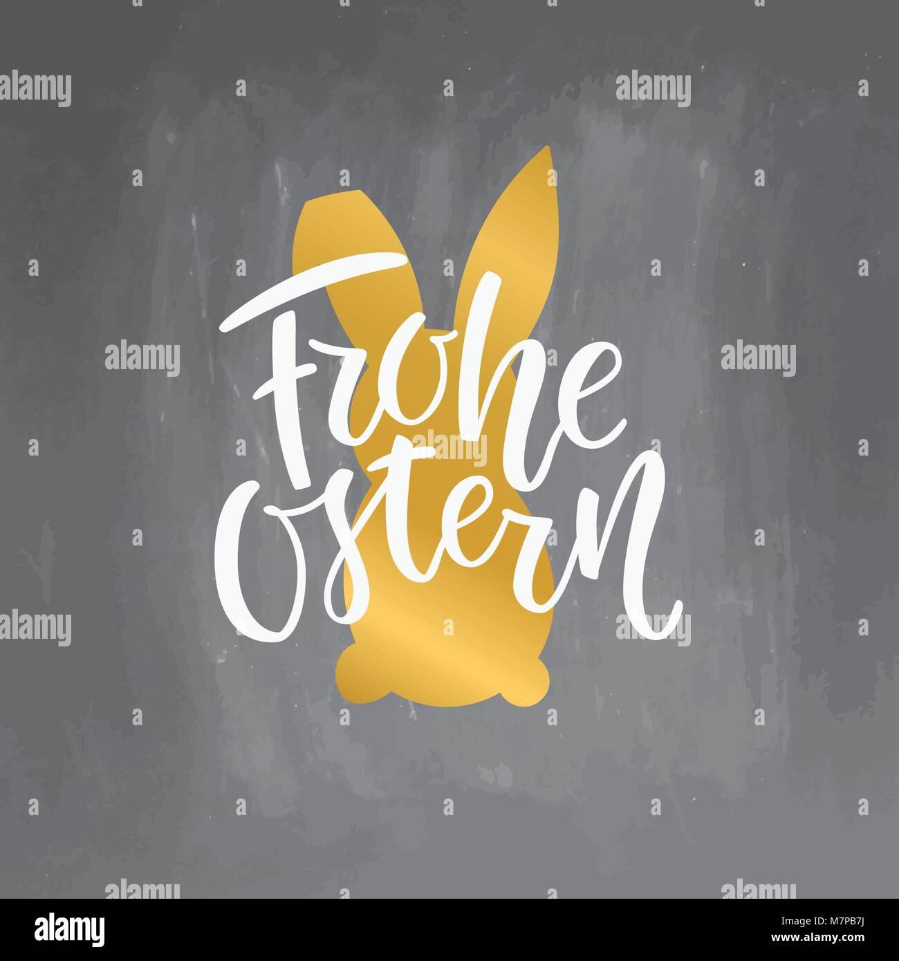 Frohe Ostern Deutsche text Schrift Kalligraphie auf schiefertafel ...