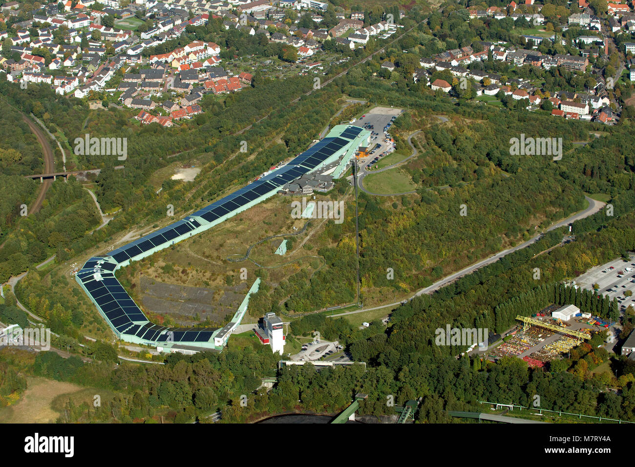 Luftaufnahme, Alpincenter Bottrop auf der Prosperhalde, Bottrop ...