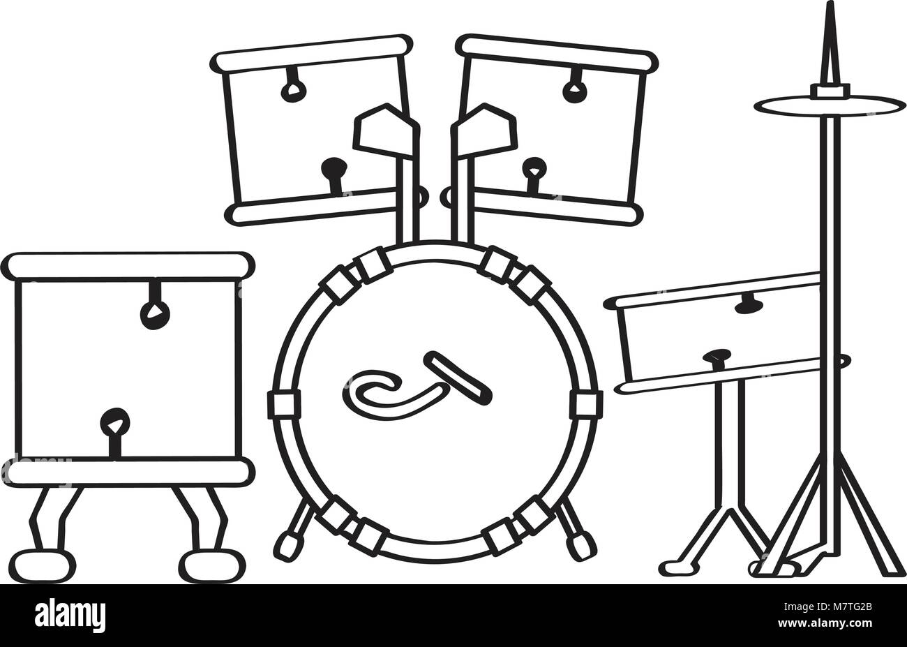 Drum set symbol Stock-Vektorgrafiken kaufen - Alamy