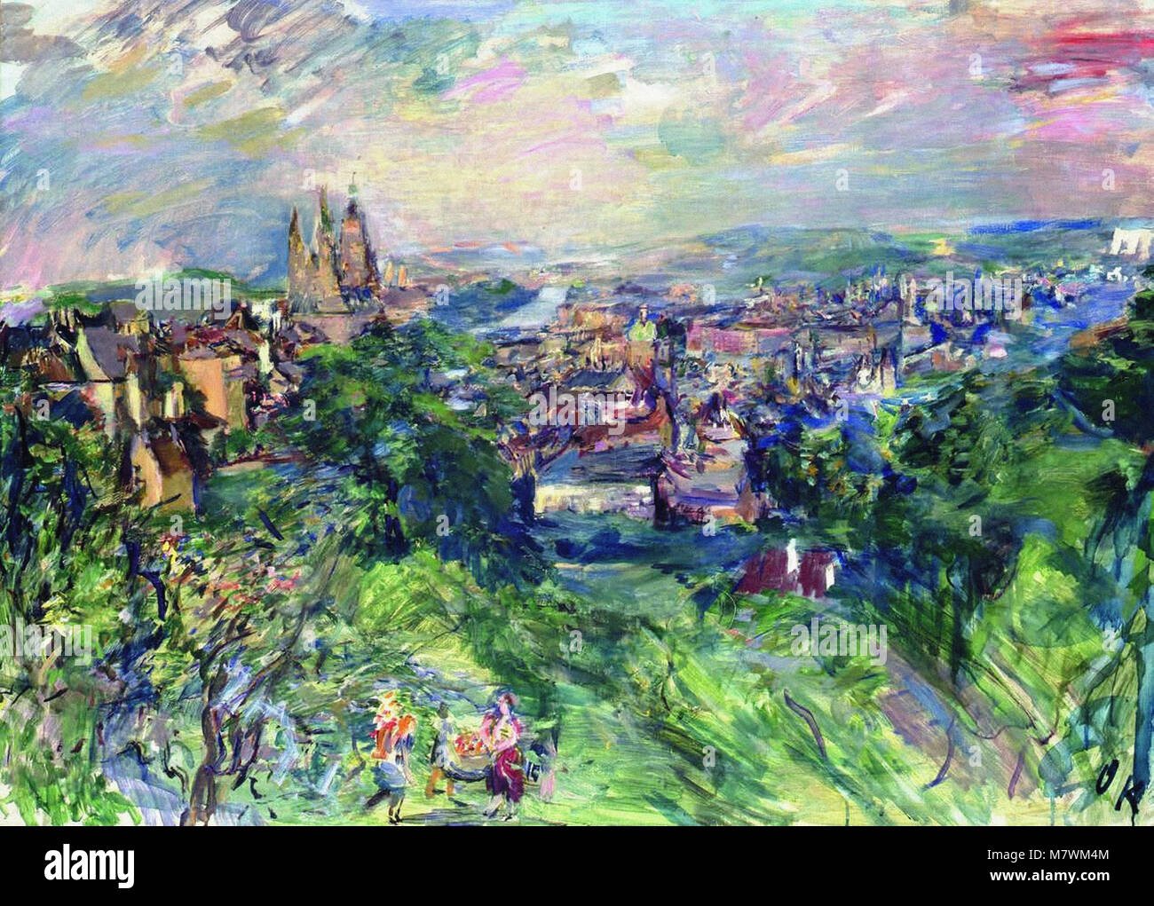 Oskar Kokoschka - Blick auf Prag Stockfotografie - Alamy