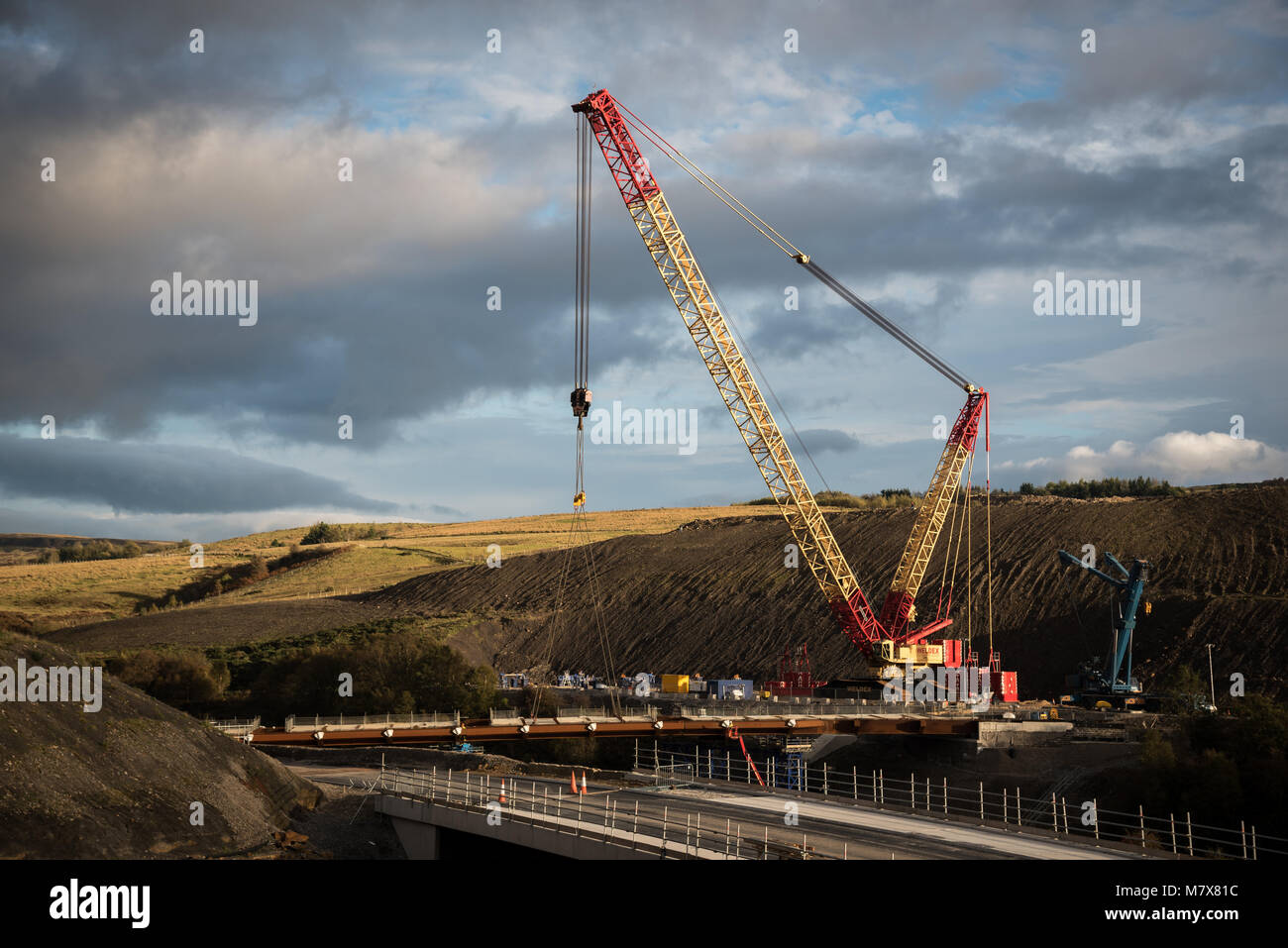 Orange Mobilkran Stockfotos und -bilder Kaufen - Alamy