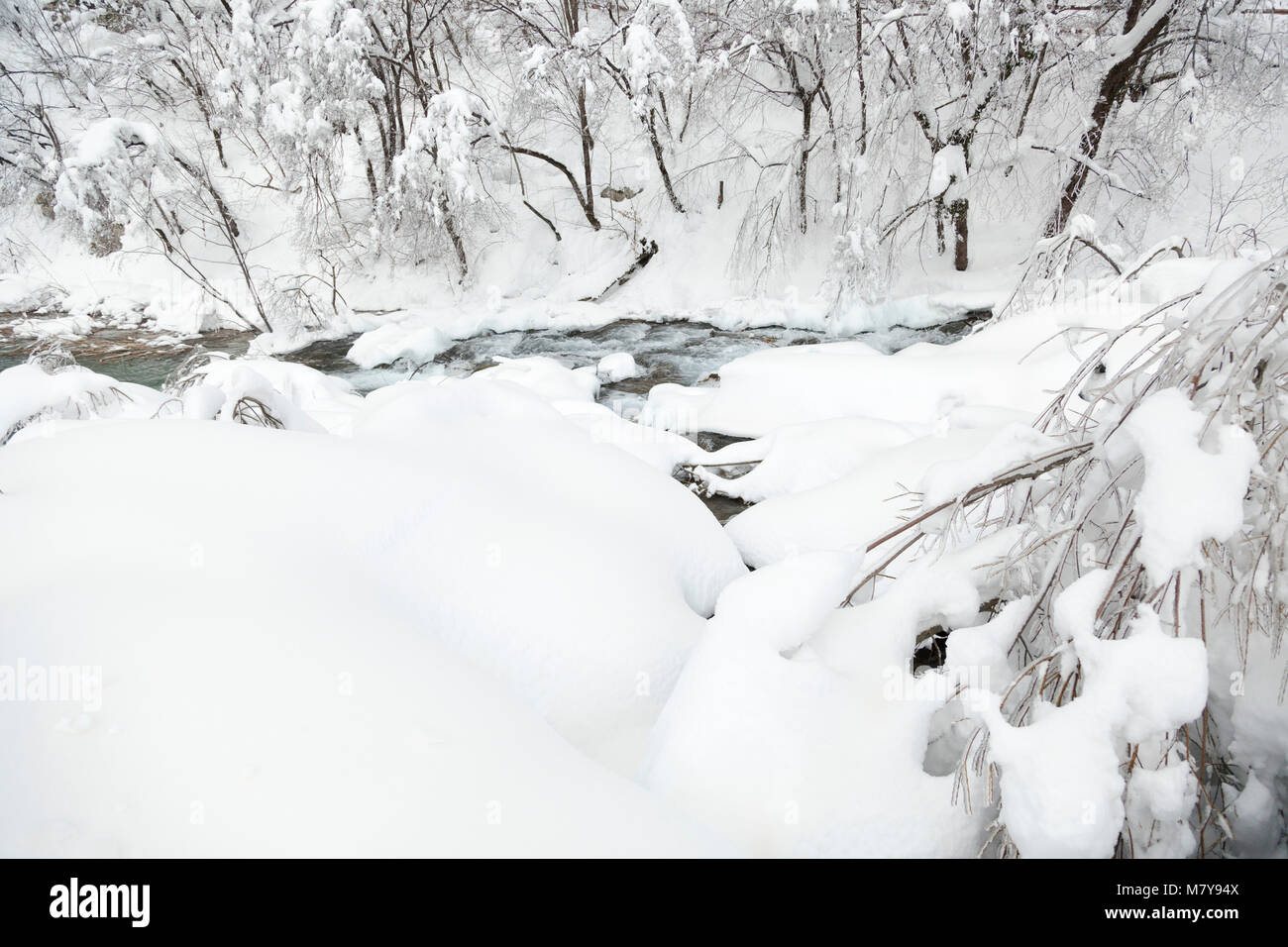 Croatia Plitvice Lakes Unesco Winter Stockfotos & Croatia Plitvice ...
