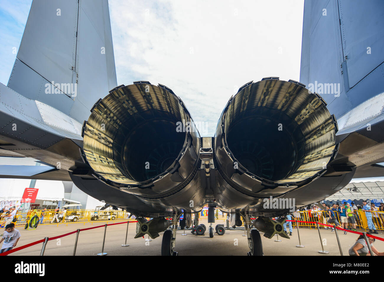 Singapur - Feb 10, 2018. Eine McDonnell Douglas F-15 Eagle SG ...