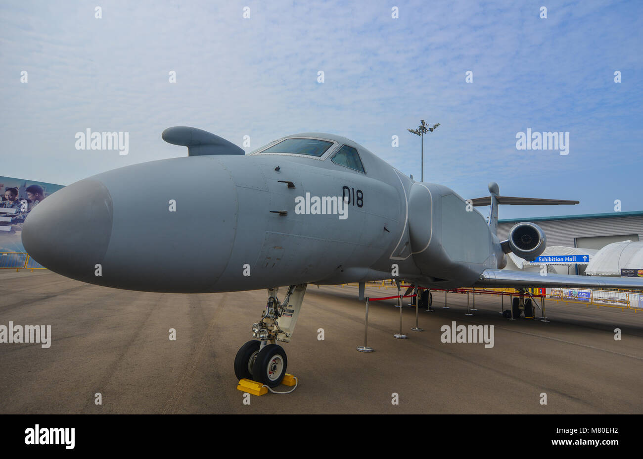 Singapur - Feb 10, 2018. Eine Gulfstream G550 AEW Flugzeug der ...