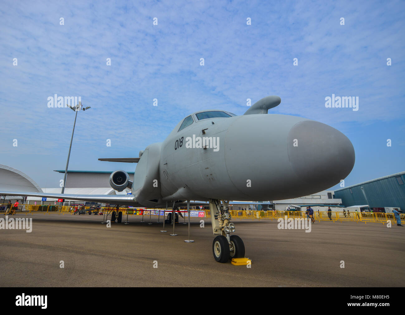 Singapur - Feb 10, 2018. Eine Gulfstream G550 AEW Flugzeug der ...