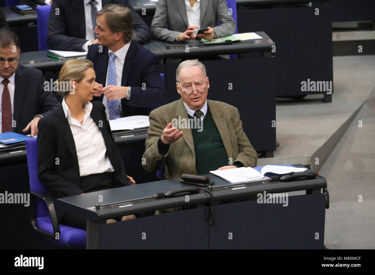 Angela Merkel (CDU) wurde zum vierten Mal heute als Bundeskanzler in ...