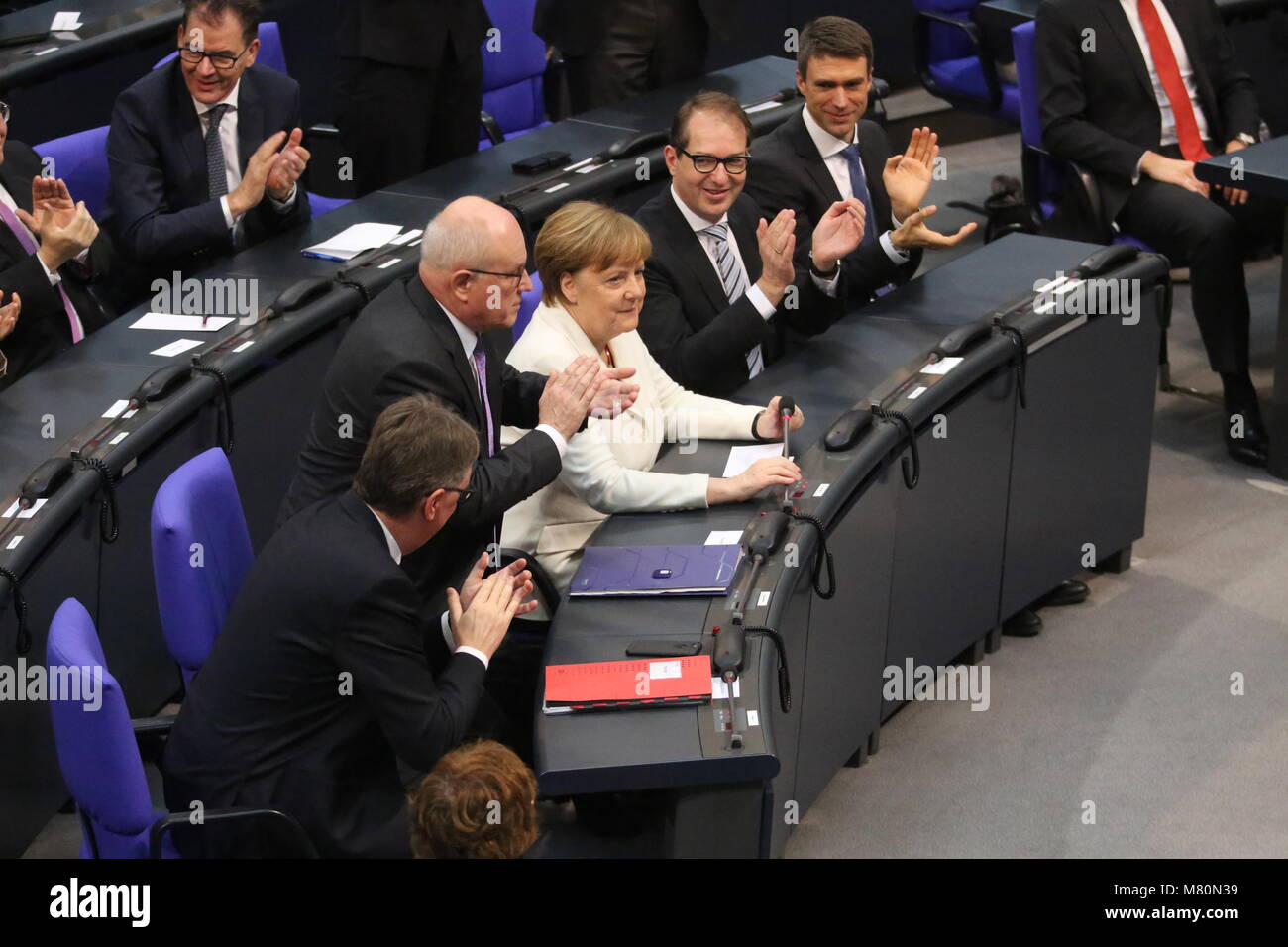 Berlin, Deutschland. 14 Mär, 2018. Angela Merkel (CDU) wurde zum ...