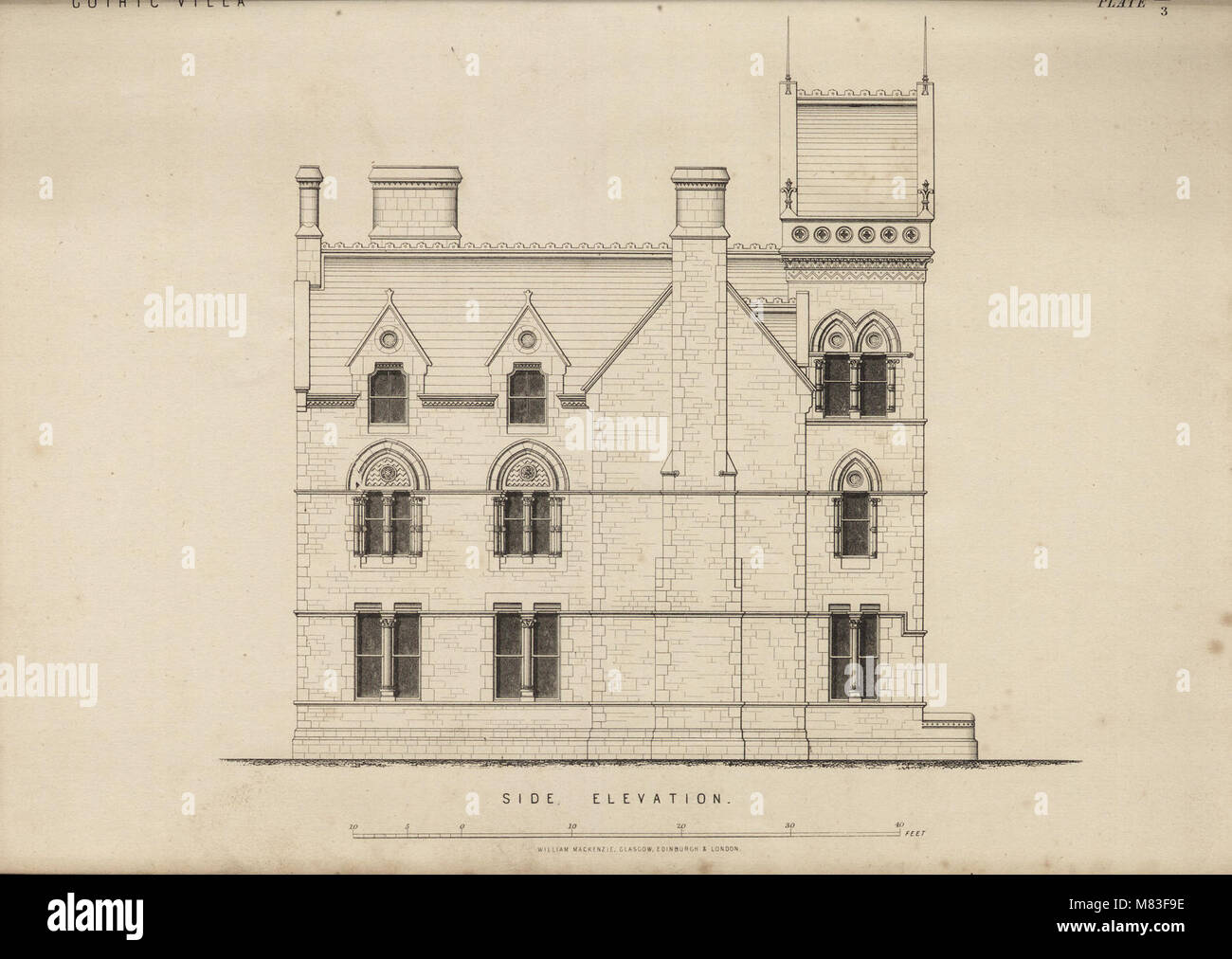 Diese Arbeit aus dem Jahr 1870 erforscht die architektonischen Stile ...