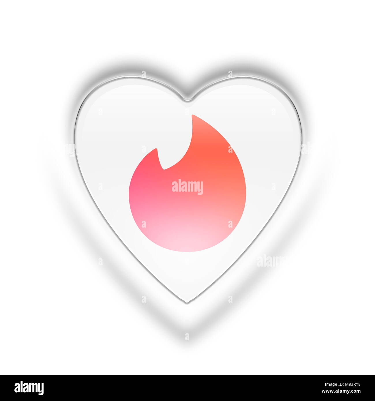 Tinder Logo Stockfotos und -bilder Kaufen - Alamy