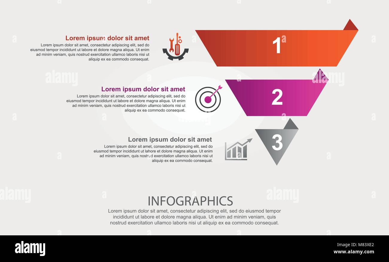 Moderne Vector Illustration 3d. Infografik Vorlage der Pyramide mit ...