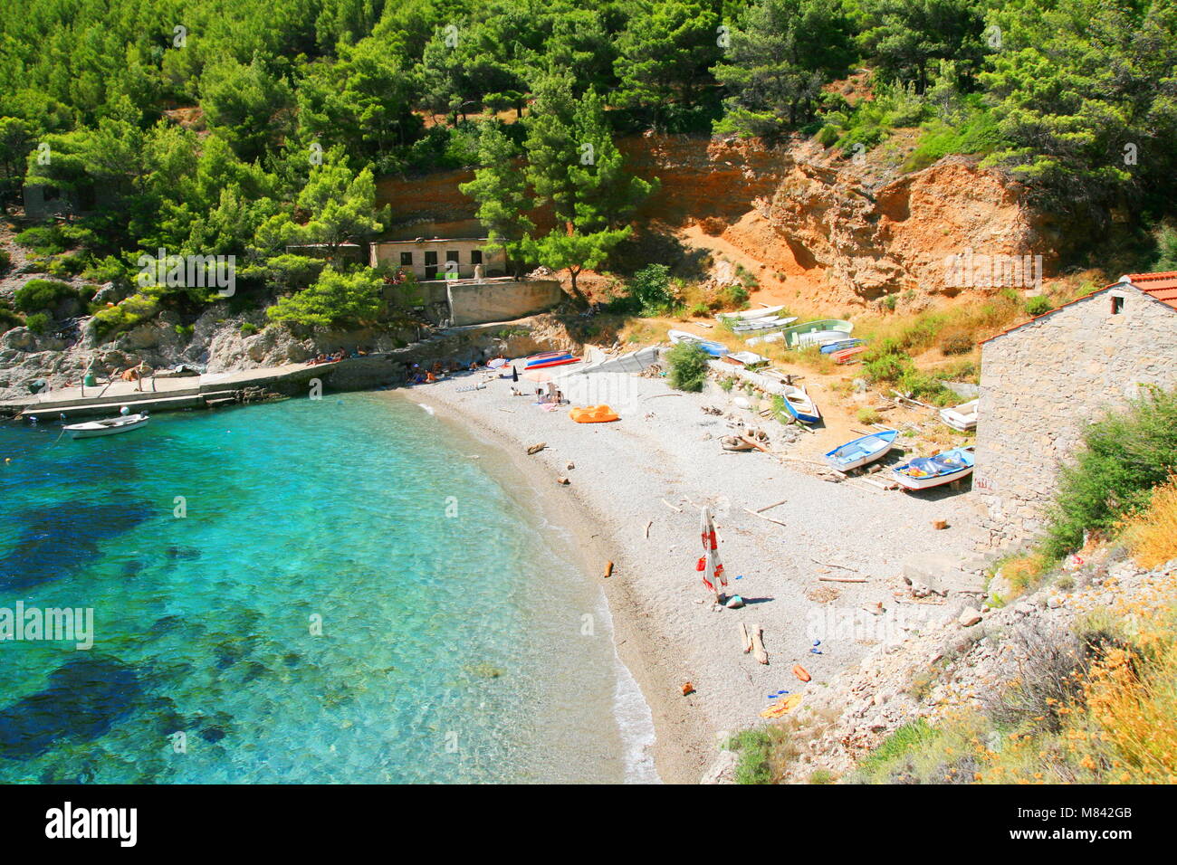 Strand auf Insel Mljet, Kroatien Stockfotografie - Alamy