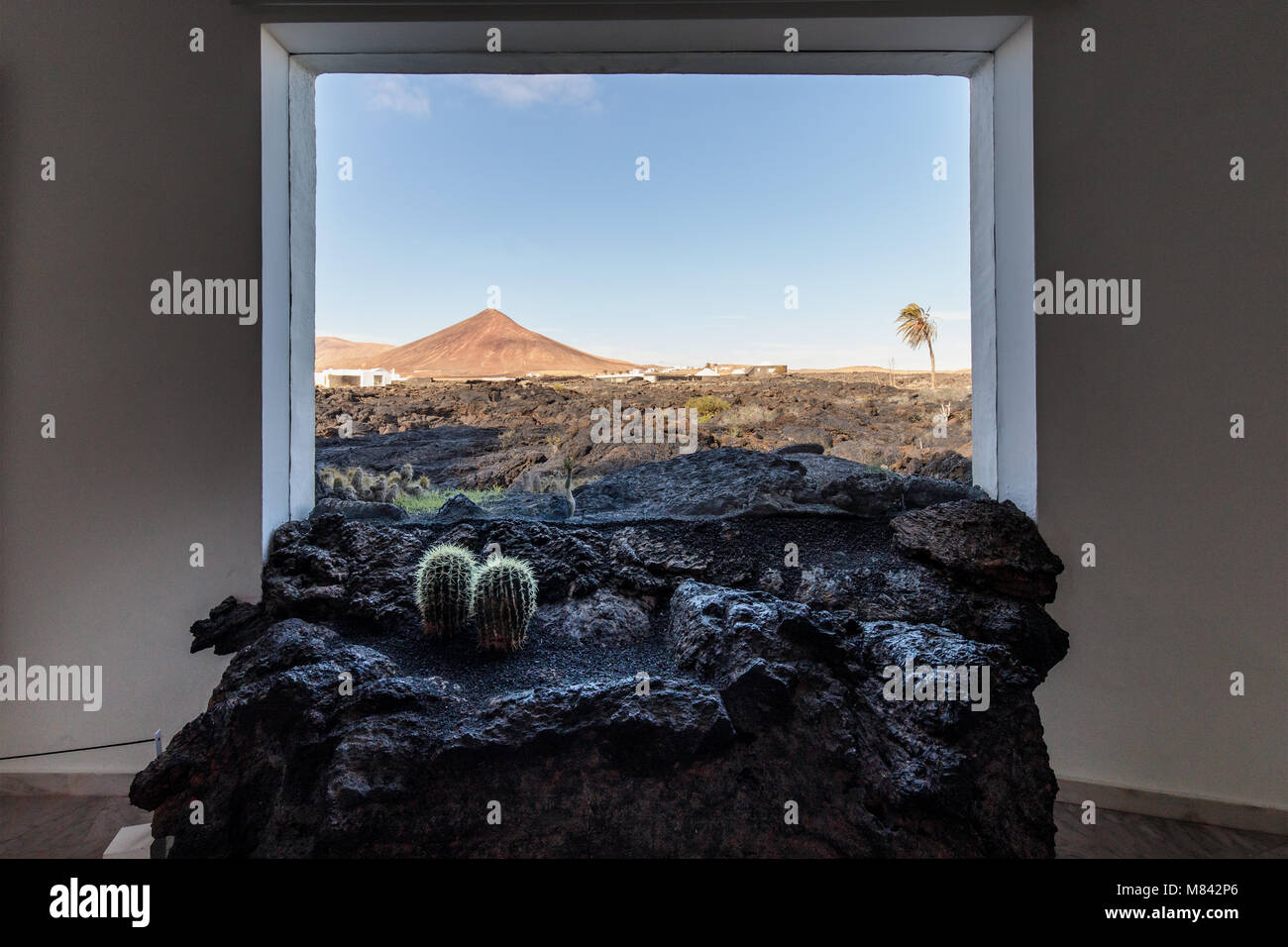 Die César Manrique Foundation in der Nähe von La Asomada, Lanzarote ist ...